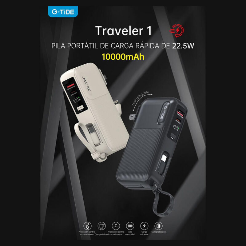 Power Bank G-Tide Traveler 1 de 40,000mAh - G-TIDE